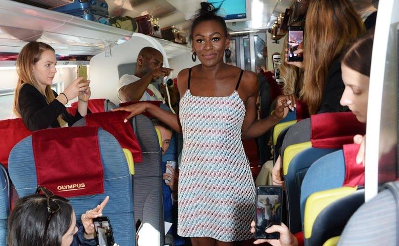 Deborah Lyons hosts debut catwalk show on the Eurostar