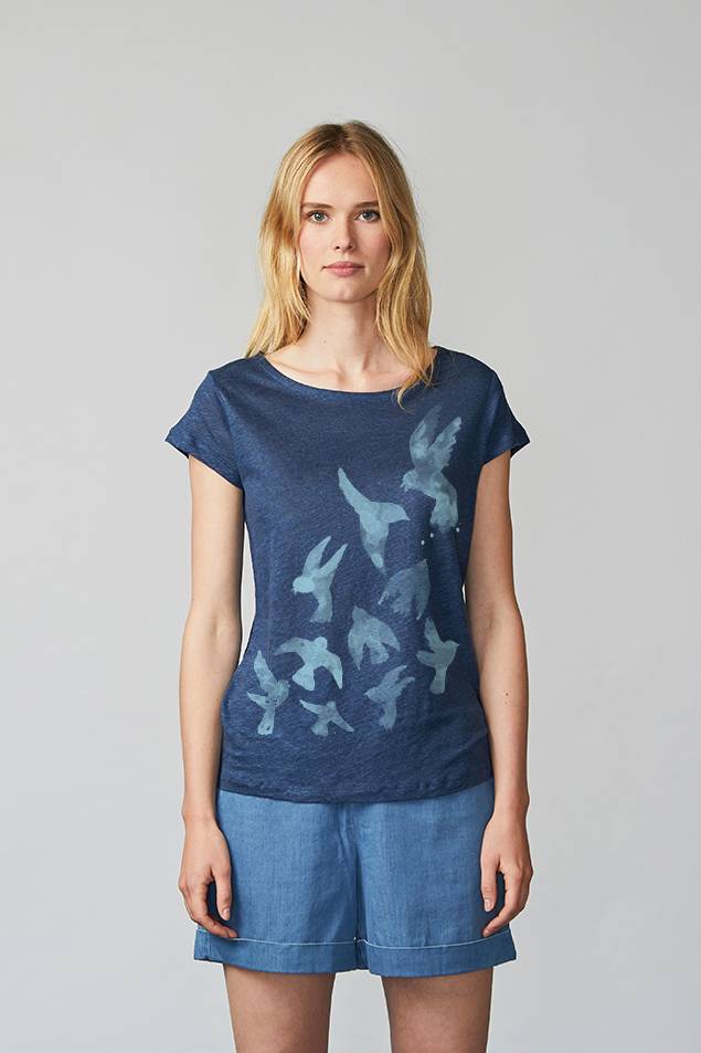 Aqua Birds Scandinavian Blue | PÄÄLÄ