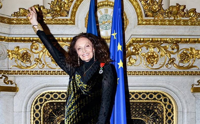 Diane von Furstenberg is nu officieel ridder van Légion d’Honneur