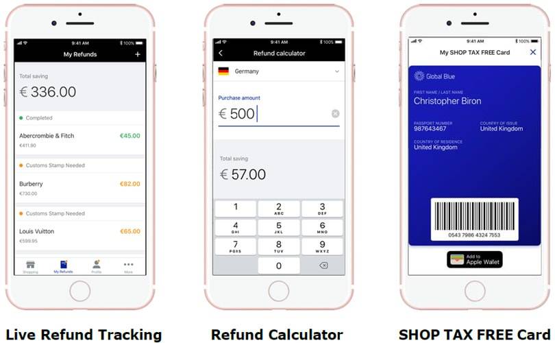 Global Blue launches new and improved Tax Free shopping app