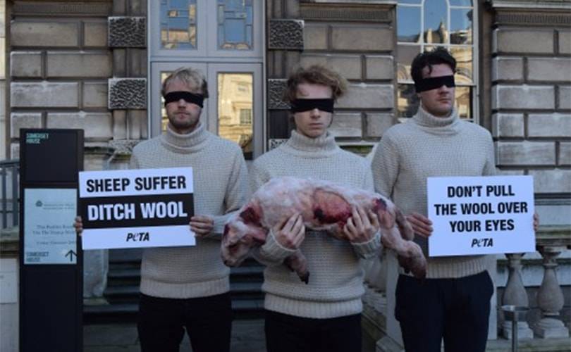 Peta urges menswear designers to not pull 'the Wool' over their Eyes