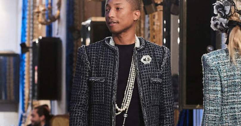 Pharrell becomes first man in Chanel handbag ads
