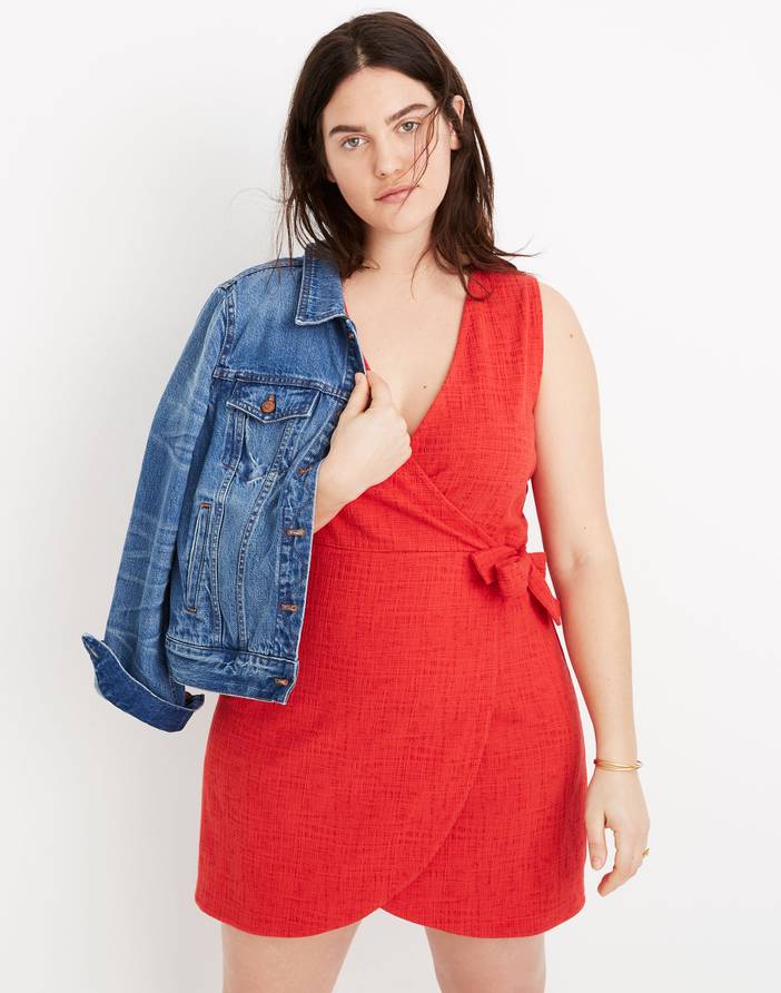 Crosshatch Side-Tie Dress | Madewell