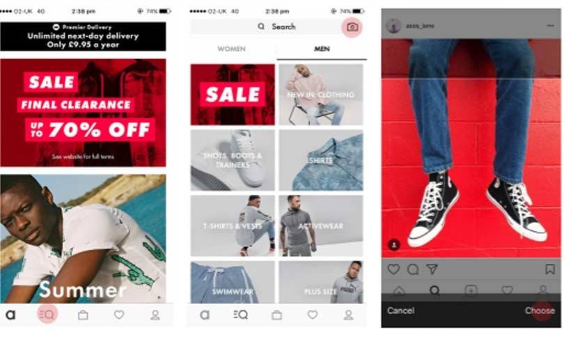 Asos launches visual search tool for iOS app