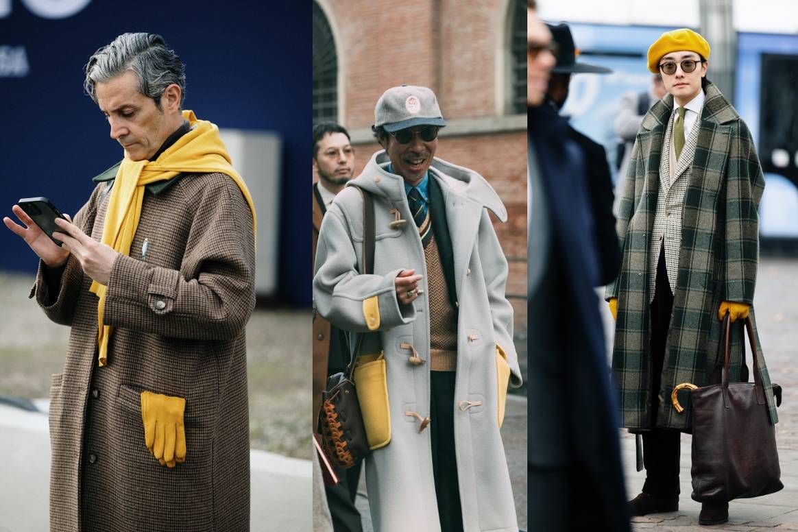 Duffles, khaki, and a splash of sunshine: the street style of Pitti Uomo