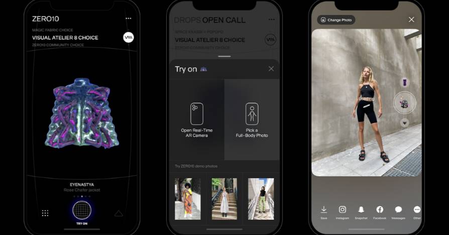 Zero10 launches AR Fashion Platform allowing users to create and wear digital fashion