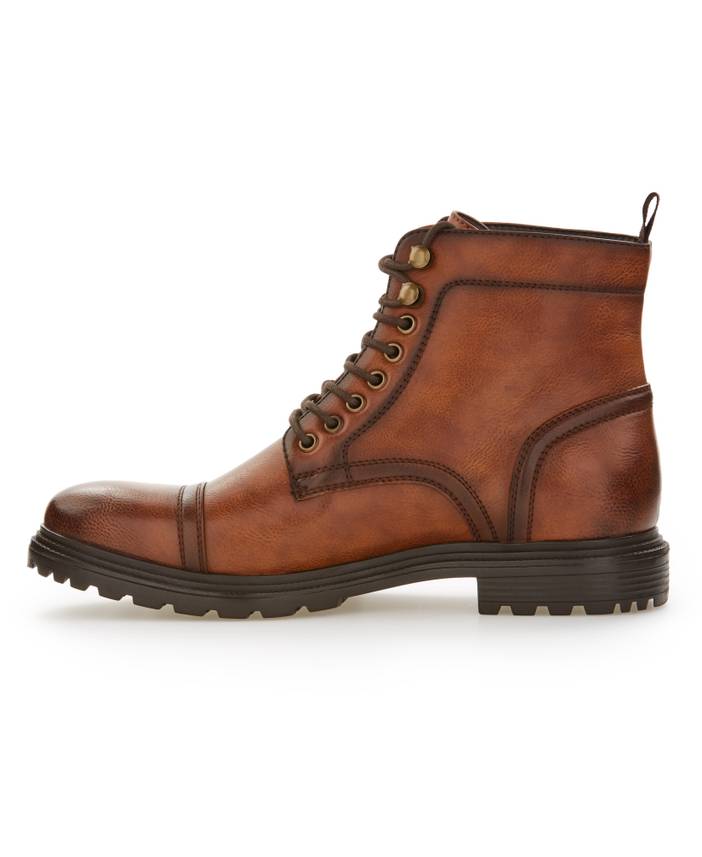 Men's Beacon Boots in Cognac/Brown, Size 10, Regular | Perry Ellis