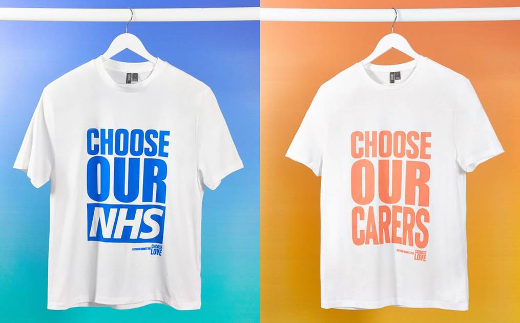 Brands launch charity T-shirts to support NHS
