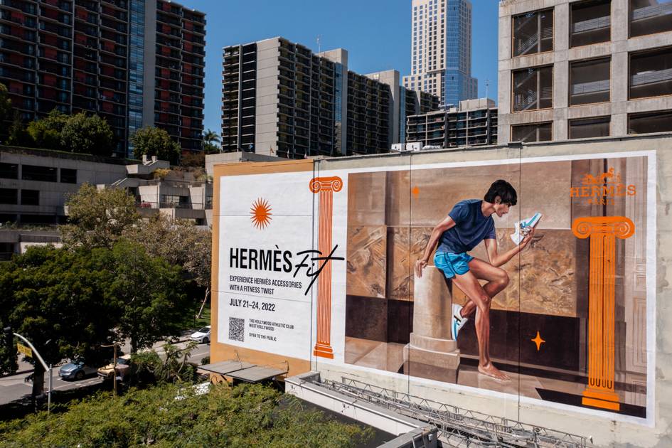 Luxury brands choose hand-painted murals for advertising