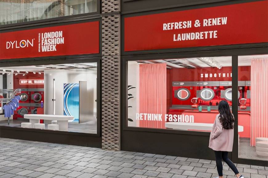 Dylon Laundrette pops up at London Fashion Week to push sustainability