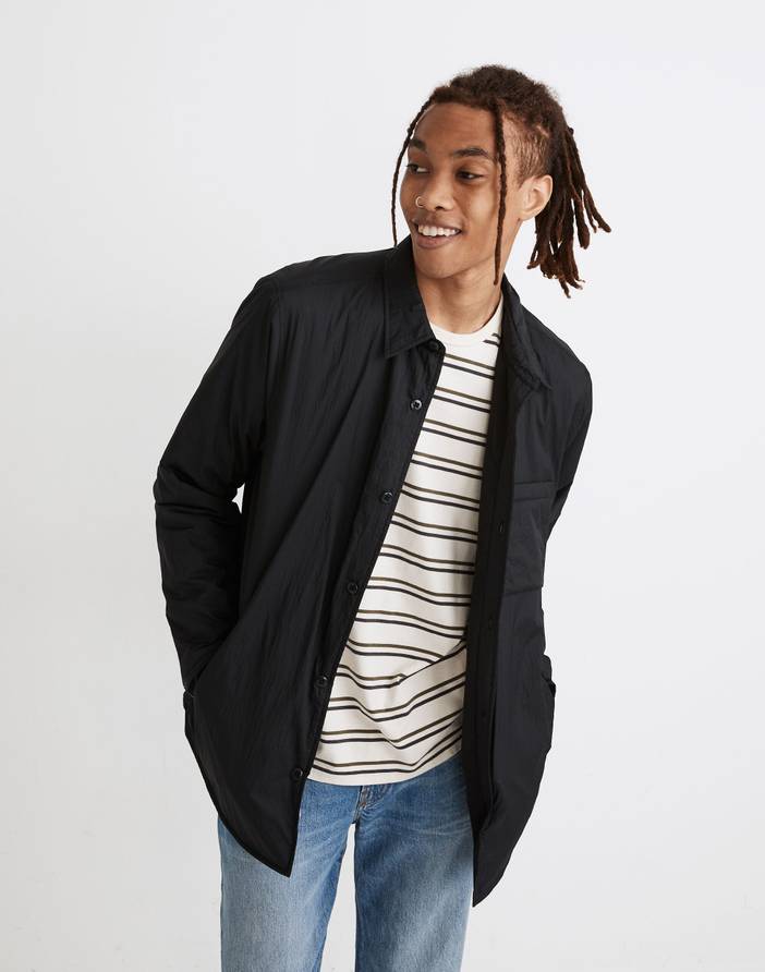 Nylon Button-Up Shirt Jacket | Madewell