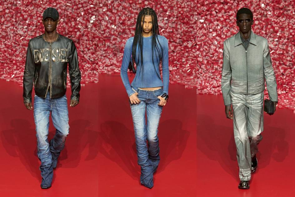 Diesel FW23: Experimenteller Denim für extravagante Looks